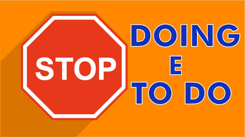Diferença entre stop doing e stop to do - Inglês na sua Casa