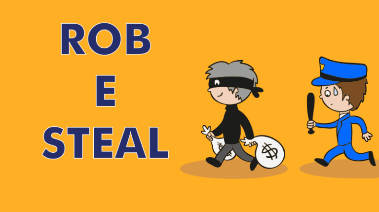 Diferença entre Steal e Rob » Inglês na sua Casa