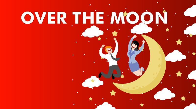 O QUE SIGNIFICA ‘OVER THE MOON’? – Inglês na sua Casa